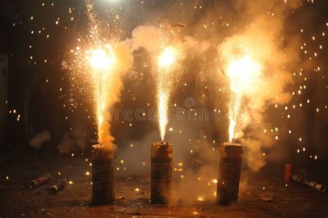 Firecracker Exploding In The Street Stock Image Image Of Burn