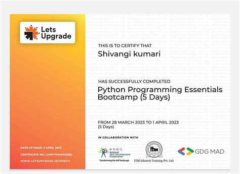 shivangi kumari on linkedin hey everyone i am excited to share that i have completed the python…