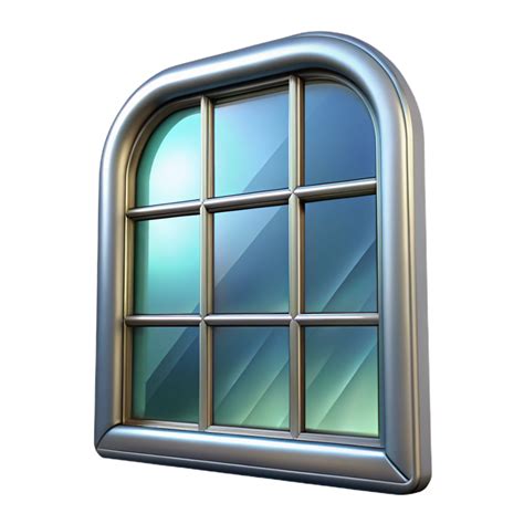 Wonderful Minimalist Glass Window Pane Reflection Isolated Element