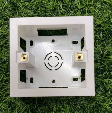2m Module Surface Box White Plastic At Rs 21 Piece In Ahmedabad Id