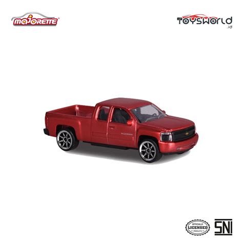 Jual Majorette Pick Up Series 3 Chevrolet Silverado Red Shopee
