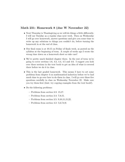 Problems On Electromagnetic Theory Assignment 8 Math 231 Docsity
