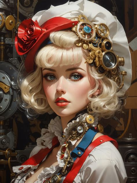 Steampunk Pin Up By Johnnyred777 On Deviantart