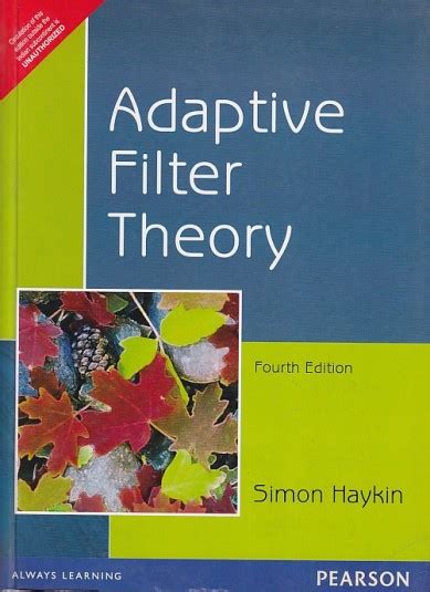 ADAPTIVE FILTER THEORY SIMON HAYKIN Pearson Pragationline Com