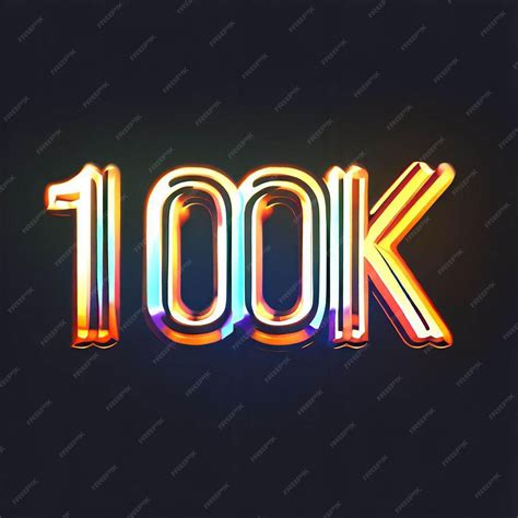 Premium Ai Image 100k Text Effect