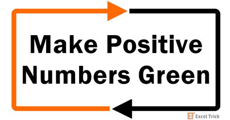How To Make Positive Numbers Show Up In Green In Excel