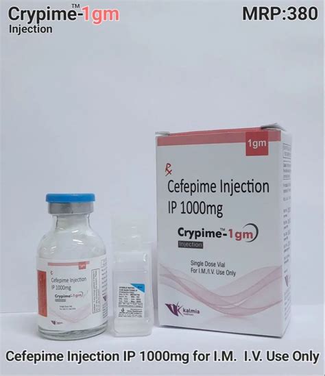Cefepime 1gm At ₹ 380 Vial Cefepime Injection In Patiala Id 2852405358297
