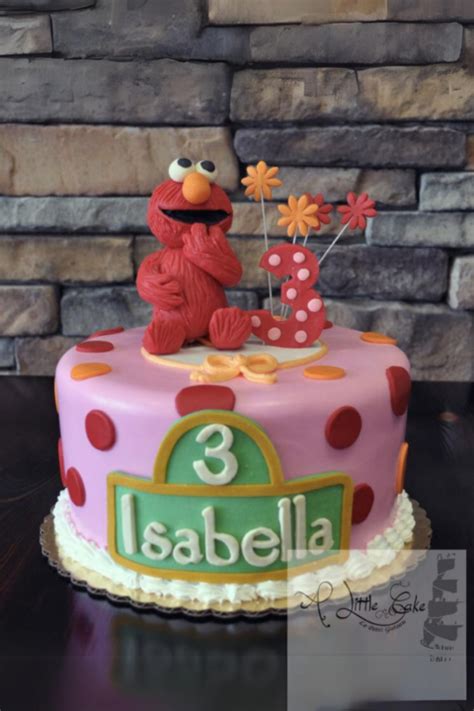 C291 Elmo Pink Birthday Cake
