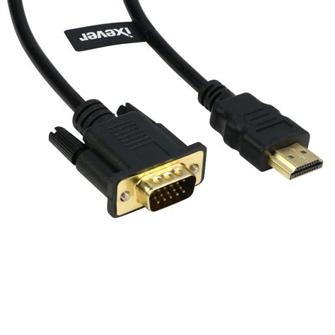 Hdmi To Vga 6 Feet Cable Ixever Undirectional Hdmi Source To Vga