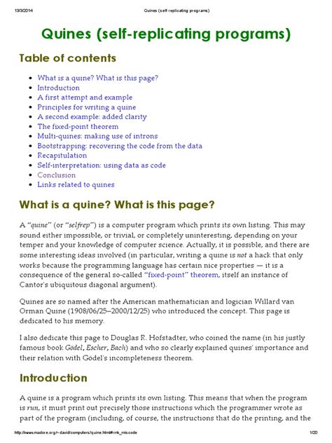 quines self replicating programs pdf computability theory computer programming