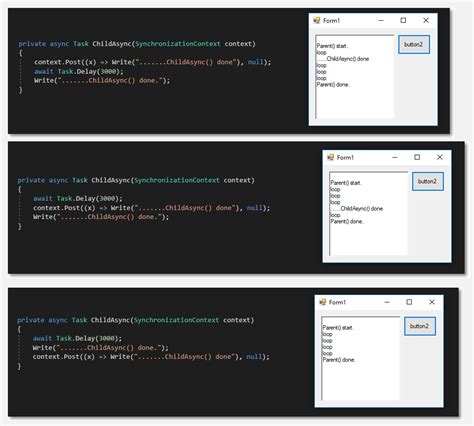 c Странное поведение async await в winforms stack overflow на русском