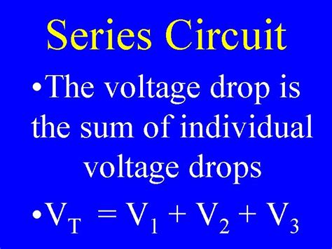 Is There Voltage Drop In A Series Circuit Wiring Draw And Schematic