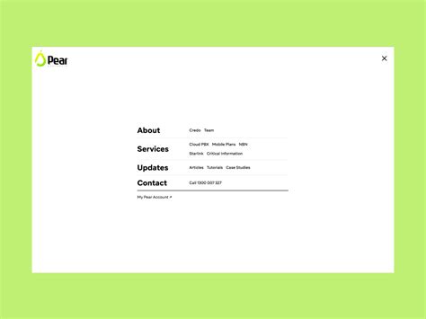Full Screen Menu Aards