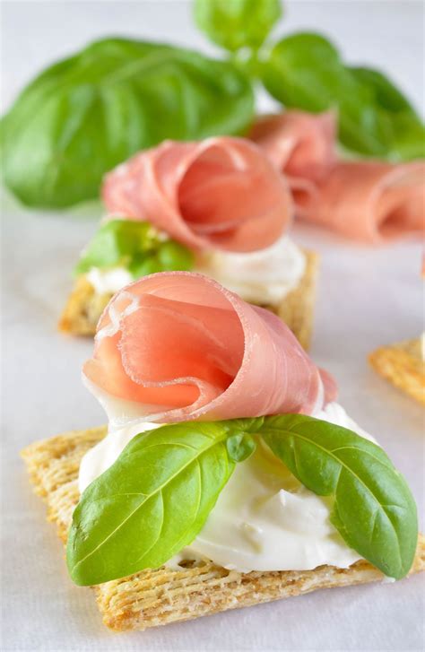 Easy Snack Recipe With Prosciutto Basil And Mascarpone