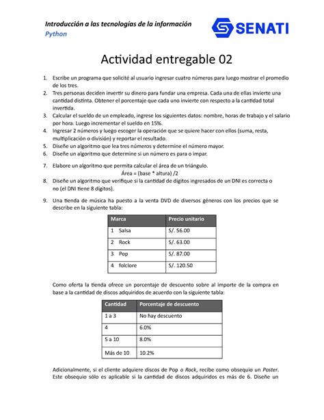 Actividad Entregable 02 Senati Sinu152 Introducción A Las Tecnologías