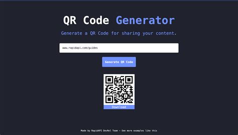 how to build a qr code generator app using next js and a qr code api