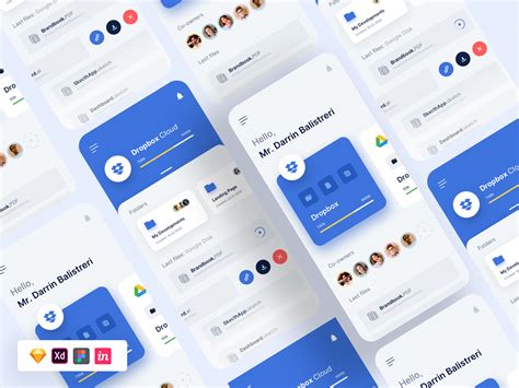 Free Figma Sketch UI Templates File Storage On Behance