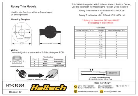 Haltech 12 Position Rotary Trim Module Boost Fuel Ignition Etc