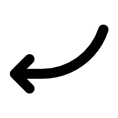 Curve Arrow Left 7 Vector Svg Icon Svg Repo