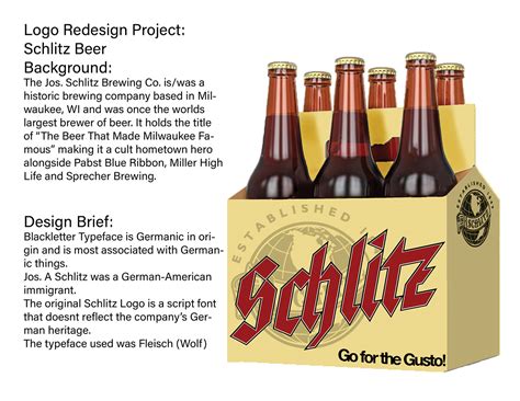 Schlitz Beer Logo Redes On Behance