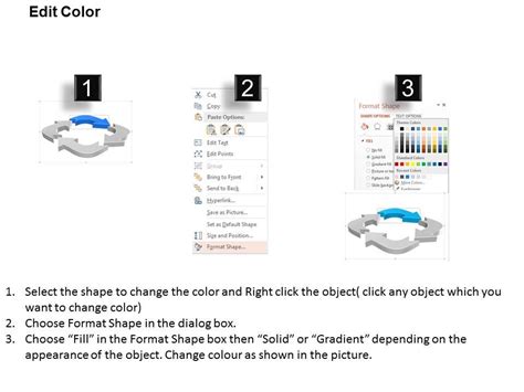 Four Staged Arrow Cycle With Business Icons Powerpoint Template Slide PowerPoint Templates