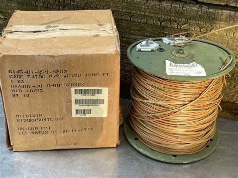 New Wf16u Dr 8b Military Telephone Field Radio Wire 1000ft Spool