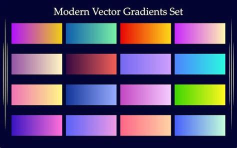 Premium Vector Modern Gradient Set Design