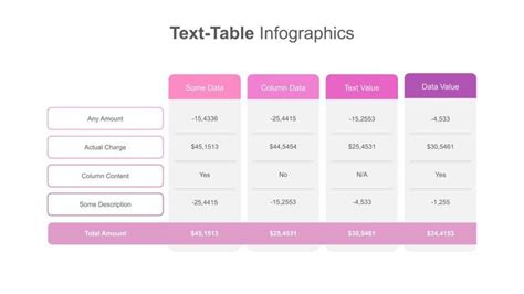 Tables And Matrices Presentation Template