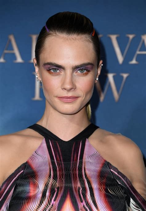Cara Delevingne S Colourful Side Part At Carnival Row Popsugar Beauty Uk