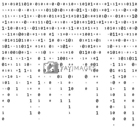 Binary Code Zero One Matrix White Background Beautiful Banner Wa By