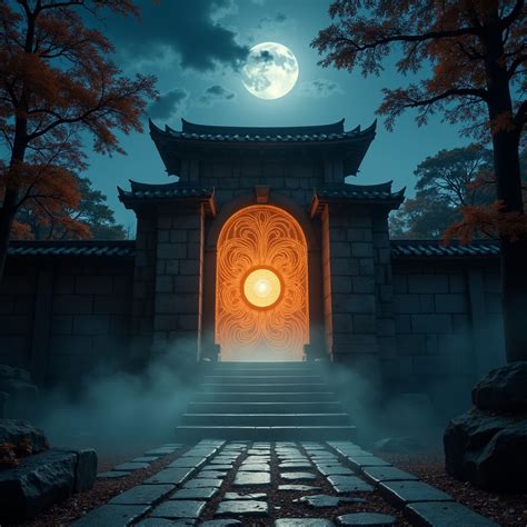 Free Mystic Temple Portal Image Temple Gateway Moonlight Download