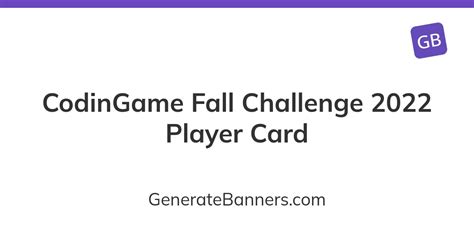 Codingame Fall Challenge 2022 Player Card