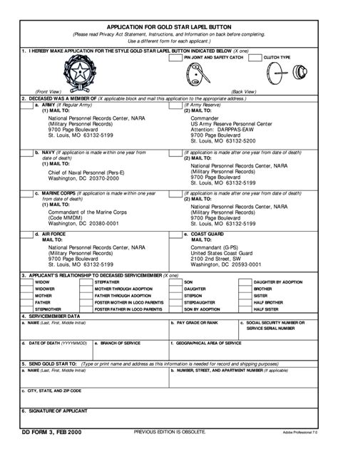 Dd Form 3 Fill Online Printable Fillable Blank Pdffiller