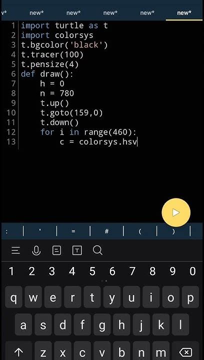 Python Turtle Graphic Design😜😜🥰🥰 Python Coding Status 😍 Shorts Programming Turtle Python