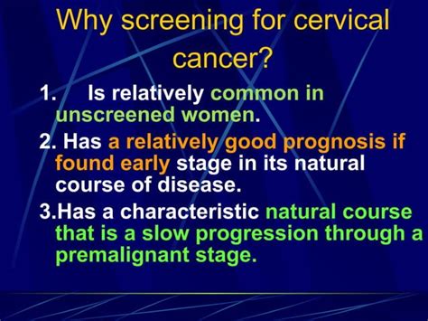 Screening For Female Genital Tract Malignancy Ppt Cancer Diseases And Conditions