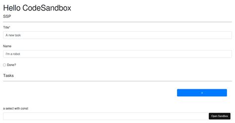 React Json Schema Form Codesandbox React Json Schema Form Codesandbox