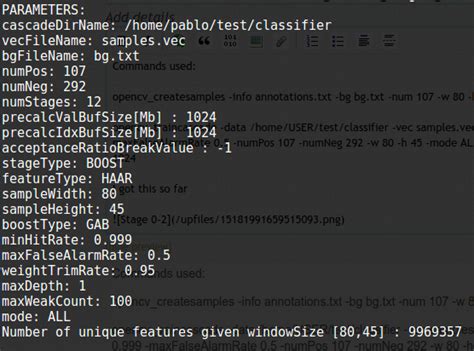 Haar Cascade Trainning Recognizing Few Features [closed] Opencv Qanda Forum