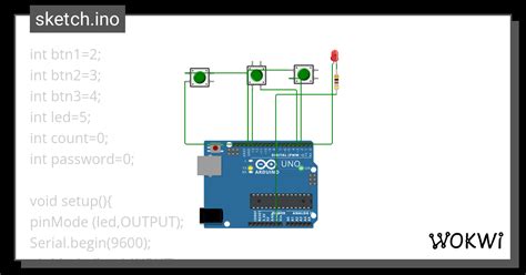 Password Base System Wokwi Esp32 Stm32 Arduino Simulator