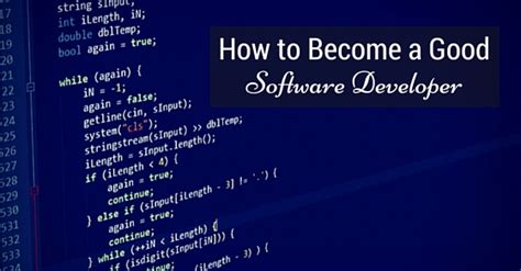 How To Become A Good Software Developer Wisestep