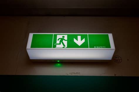 Green Emergency Exit Sign Emergency Exit Signs Exit Sign Emergency