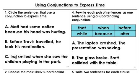 Year 3 Using Conjunctions To Express Time Lesson Classroom Secrets Classroom Secrets