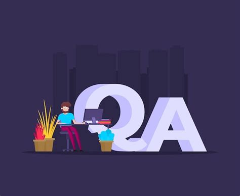 Premium Vector Qa Engeeniring Concept With Keywords Letters And Icons