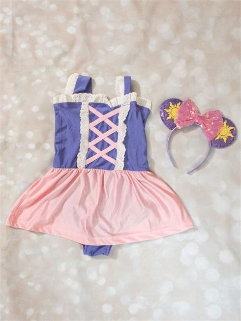 Rapunzel Swimsuit Princess Swimsuit Etsy