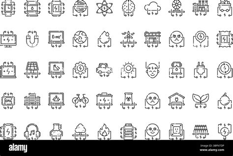Energy Icons Icons Simple Vector Icon Illustration Symbol Design