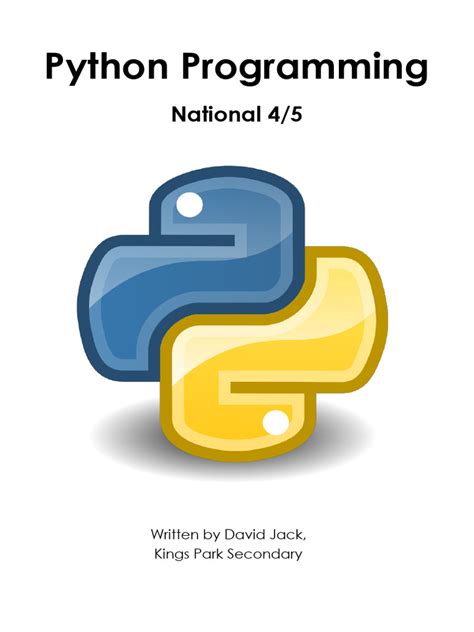 Pythonprogrammingforn4 And 5 Pdf Data Type Control Flow