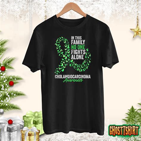 Cholangiocarcinoma Awareness Month Butterflies Green Ribbon T Shirt