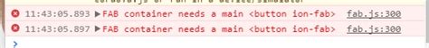 fab container needs a main · issue 402 · ionic team ionic v3 · github