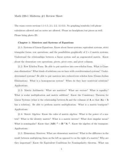 Math 220 1 Midterm 1 Review Sheet Wsu Vancouver Directory