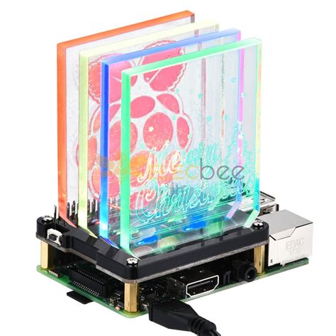 8 Ws2812 Rgb Led Lights Nightlight Hat Board For Raspberry Pi