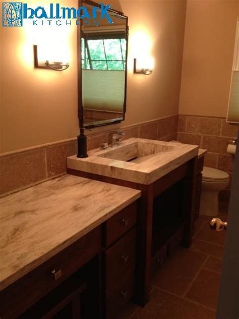 Birch Vanity Corian Sink Contemporary Bathroom Toronto By Hallmark Kitchens Houzz